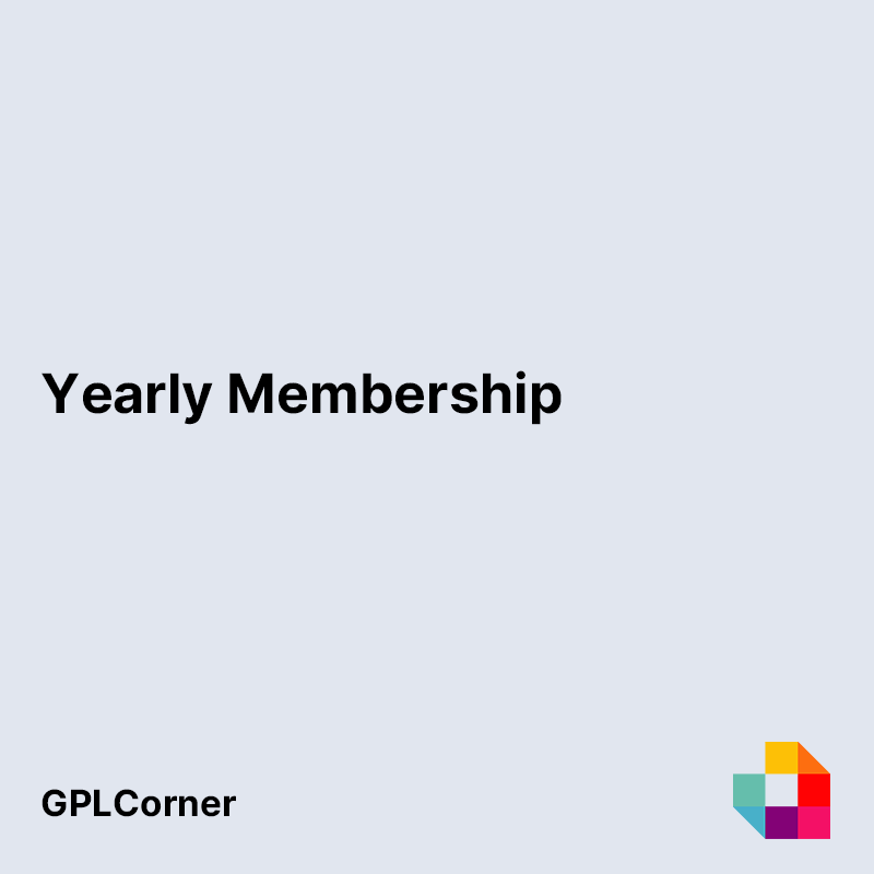 GPLCorner Yearly Membership - Best GPL Site - WordPress GPL Themes & GPL Plugins Download