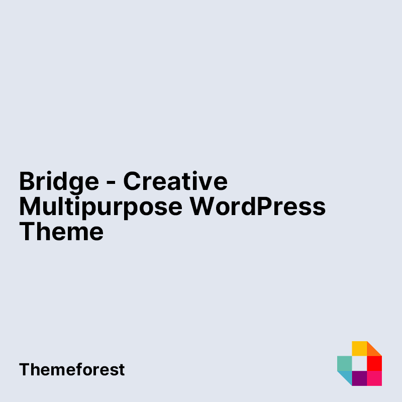 Bridge - Creative Multipurpose WordPress Theme - Best GPL Site - WordPress GPL Themes & GPL ...
