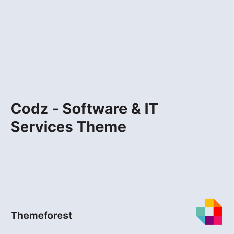 Codz - Software & IT Services Theme - Best GPL Site - WordPress GPL ...