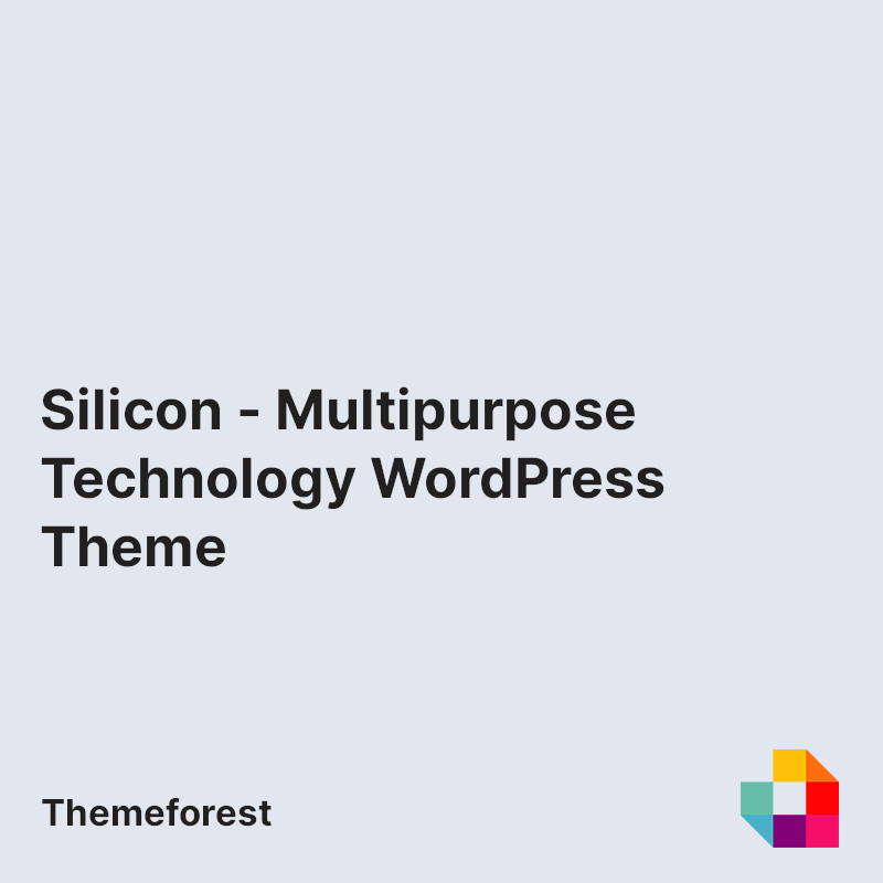 Silicon - Multipurpose Technology WordPress Theme - Best GPL Site ...