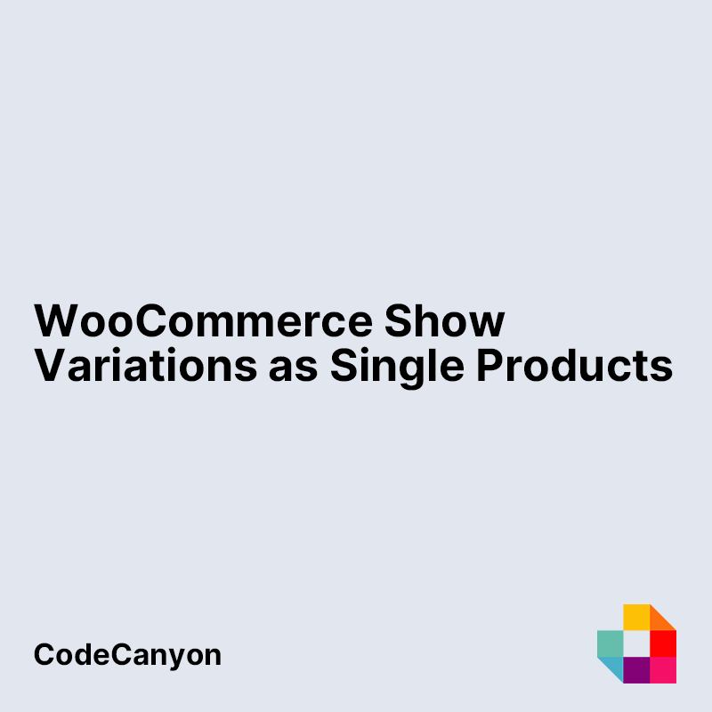 Woocommerce Show Variations As Single Products Best Gpl Site